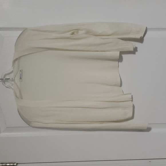 Reitmans | Sweaters | 335 Reitmans Short Cream Cardigan | Poshmark